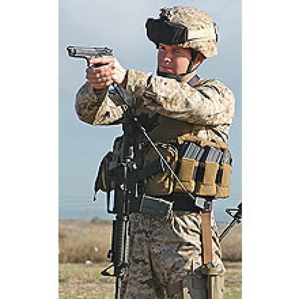 Retractable Sidearm Tether, Low Force, Combo MOLLE Mount, Coyote