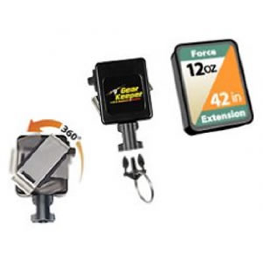 Key Retractor - Stainless Steel Rotating Belt Clip Hi-Tensile Spectra ...