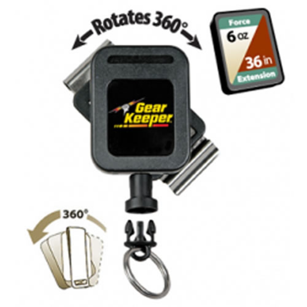 Small Instrument Tether Rotating Belt Clip - Stainless Steel Cable 6oz ...