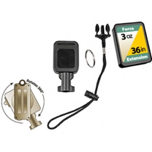 Side Arm Retracting Tether - Rotating Belt Clip / Low Force | Rotating ...