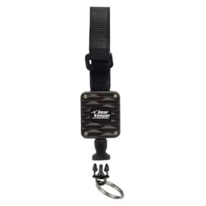 Aluminum Handcuff Key Retractor Black Velcro Strap Mount