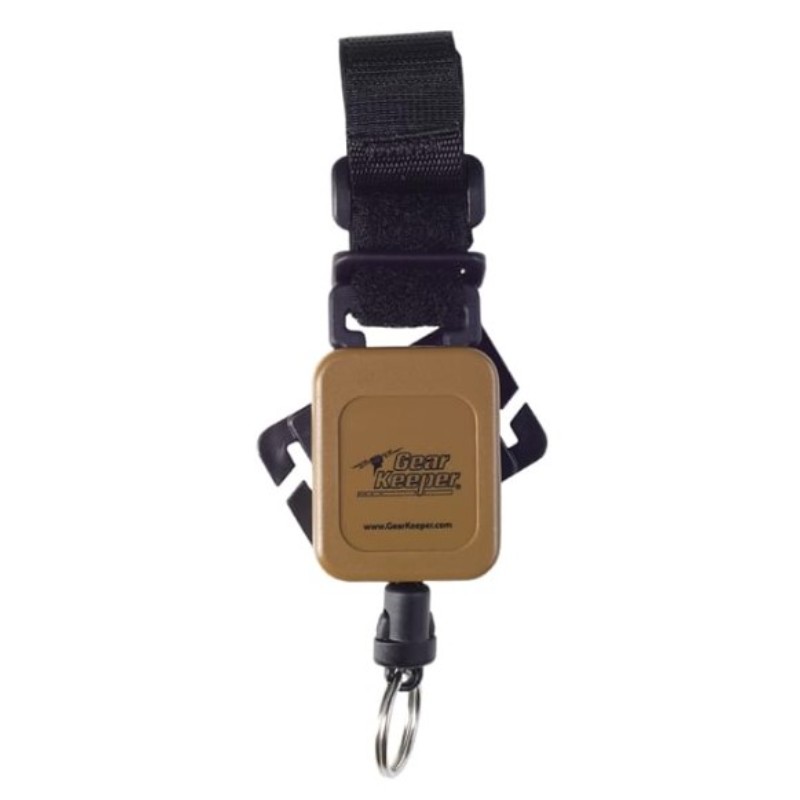 Retractable Sidearm Tether, Low Force, Combo MOLLE Mount, Coyote