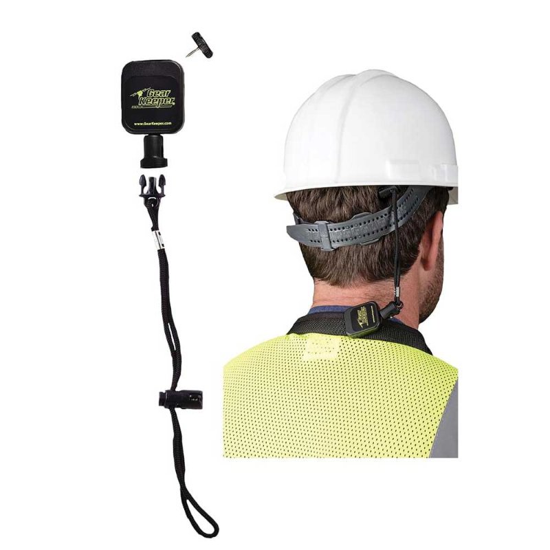 Retractable Hard Hat Tether - Stud Mount