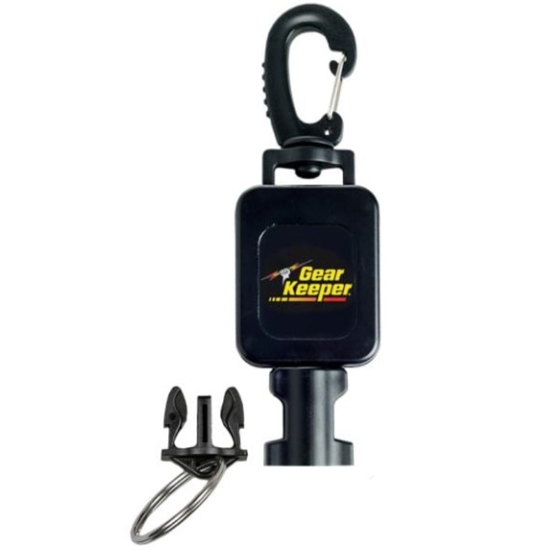 SCUBA Small Flashlight Retractor HD Rotating Snap Clip