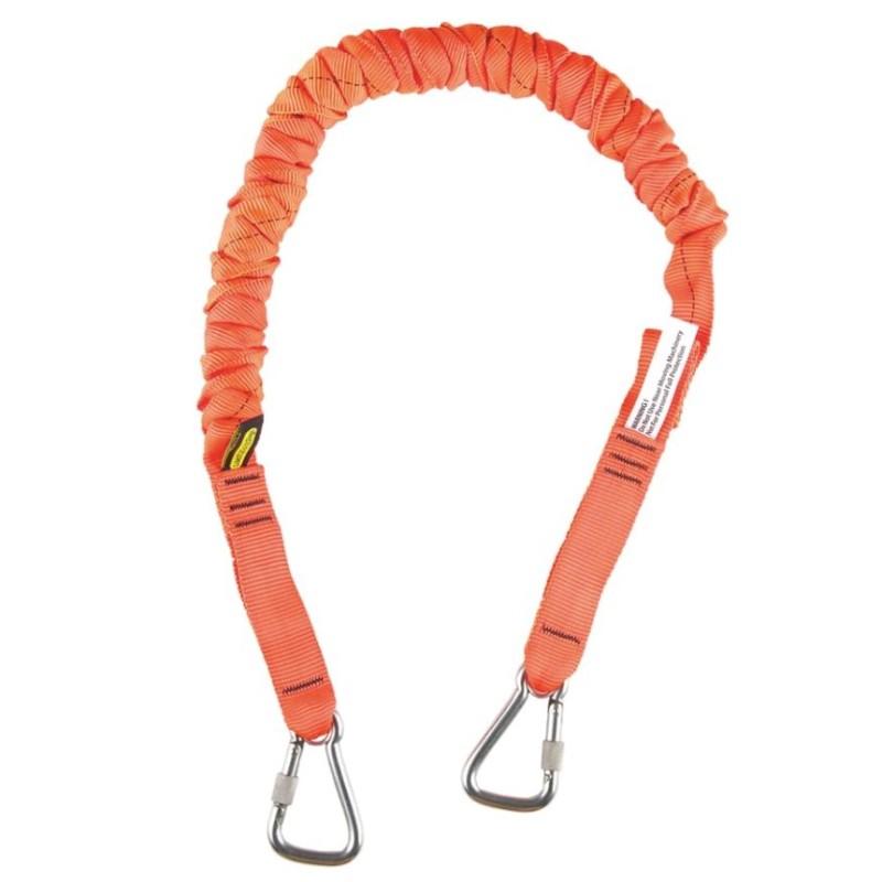 Tool Tether, Anchored, 9 foot, 2 Stainless Steel Locking Carabiners